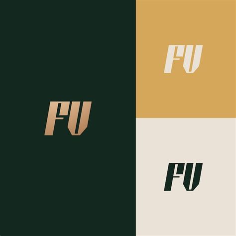 Premium Vector Fv Logo Design Vector Image