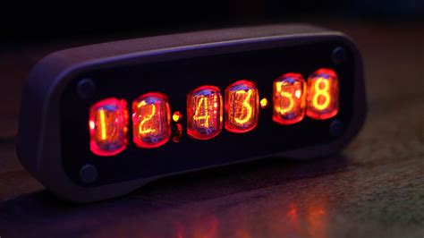 Nixie Tube Clock With In And Case Tubes Alarm Remote Control