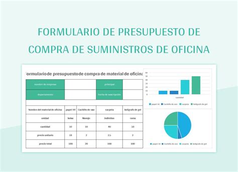 Plantilla De Excel Formulario De Presupuesto De Compra De Suministros
