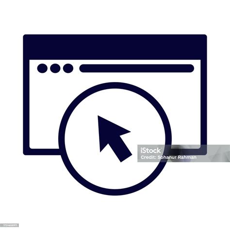 Computer Click Web Browser Browser Click Icon Stock Illustration Download Image Now Computer