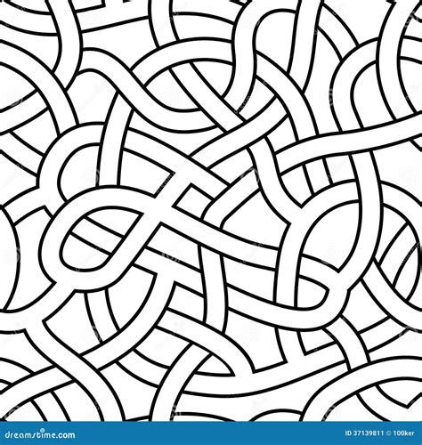 seamless abstract complex maze labyrinth path stock vector image 37139811