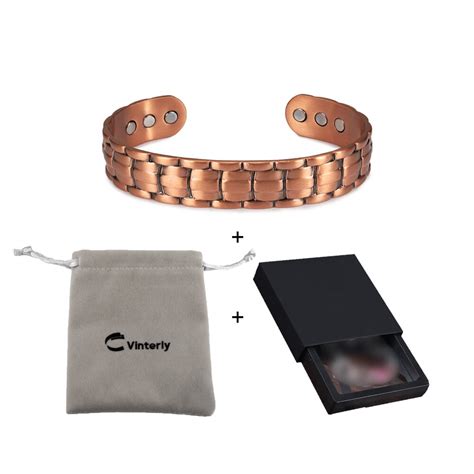Pure Copper Magnetic Bracelet Male Arthritis 15mm Grandado