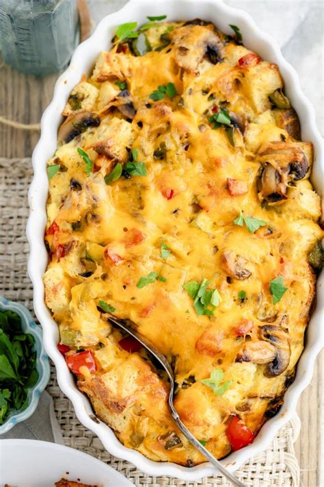 Veggie Strata Breakfast Casserole Healthy Seasonal Recipes