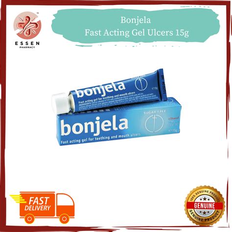 Bonjela Fast Acting Gel For Teething And Mouth Ulcers 15g Shopee