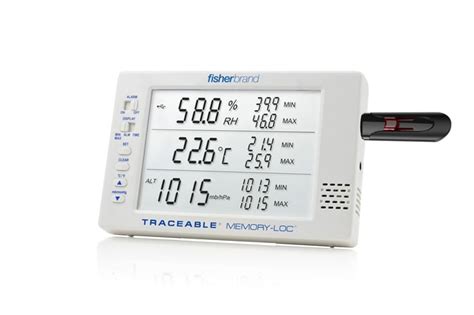 Fisherbrand Traceable Memory Loc USB Datalogging Barometer Fisher Scientific