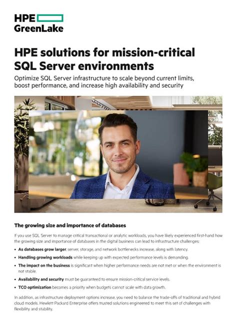 Bob Ward On Linkedin Hpe Solutions For Mission Critical Sql Server Environments