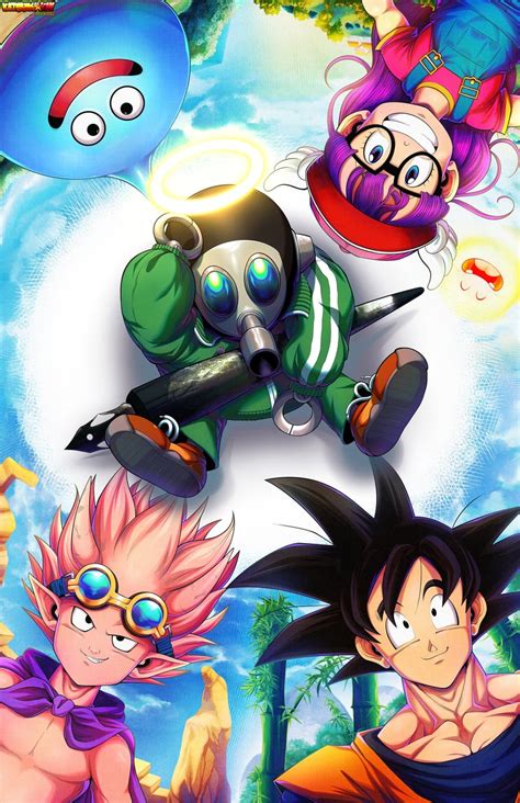 Son Goku Slime Norimaki Arale Toriyama Akira And Beelzebub Dragon
