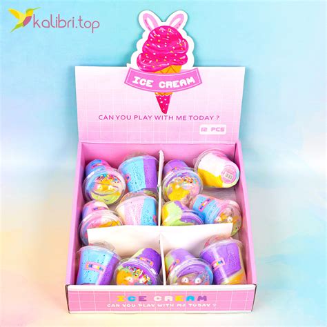Купити Флаффі слайм Ice Cream 7 5 см оптом Kalibri Top