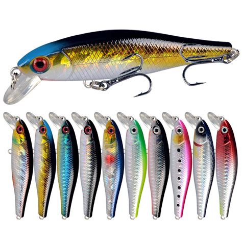 1 Adet Minnow Bal K L K Lures 9 2g 8 5cm Crankbait Wobblers Levrek 3D