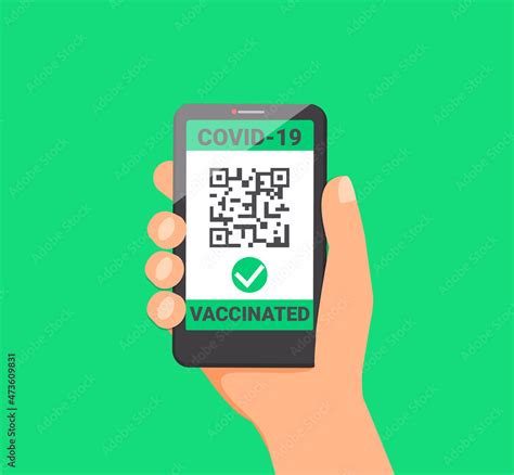 Qr Code About Vaccination Passed Coronavirus Testvaccine Digital
