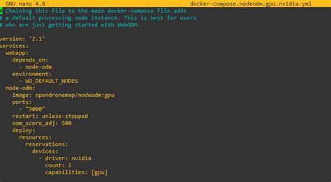 Invalid Docker Compose Nodeodm Gpu Nvidia Yml Webodm Opendronemap Community