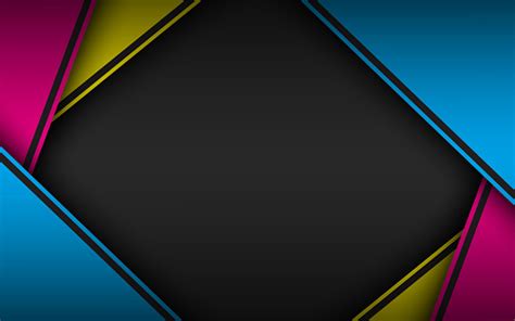 Cmyk 색상의 종이가 겹치는 현대적인 소재 배경 비즈니스를 위한 템플릿입니다 벡터 추상 와이드스크린 배경 0명에 대한 스톡 벡터 아트 및 기타 이미지 Istock