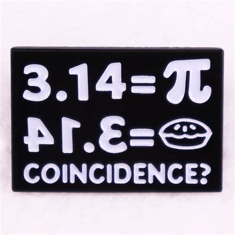 Pi Pie ‘coincidence Enamel Pin Distinct Pins