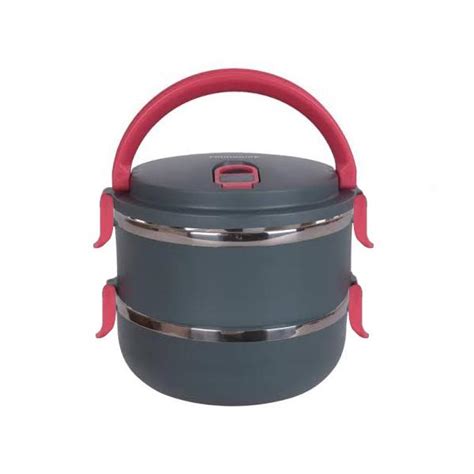 Frigidaire 2 Tier Bento Lunch Carrier Microwave Safe 700 Ml 75 Qt