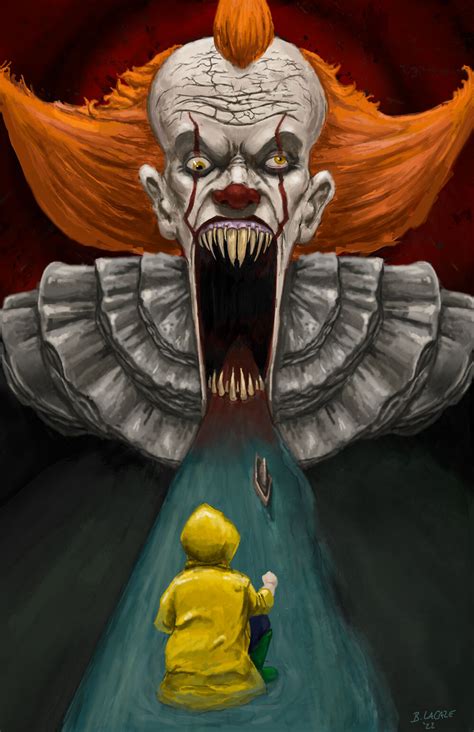 Georgie And Pennywise By Brian Lacaze Rimaginarystephenking