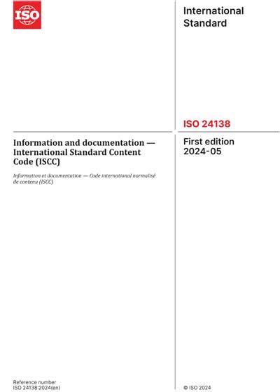 ISO 24138 2024 Information And Documentation International Standard
