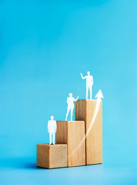 Population Increase People Evolution Chart Leadership Concept Rise Up Arrows And Human Icon