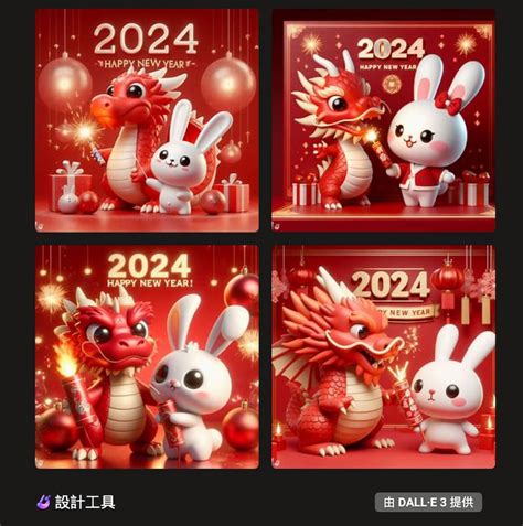 2024 新年快樂圖片一鍵用 Ai 免費製作技巧 瘋先生