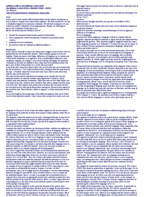 Approaches To Materials Analysis Pdf Phrase Evaluation