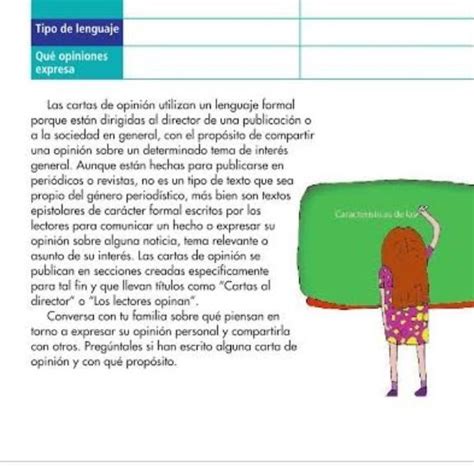 cuales son las características de una carta de opinión Brainly lat