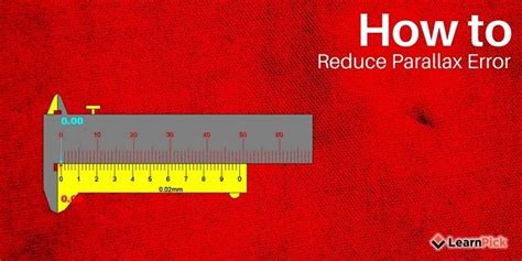 how to reduce parallax error