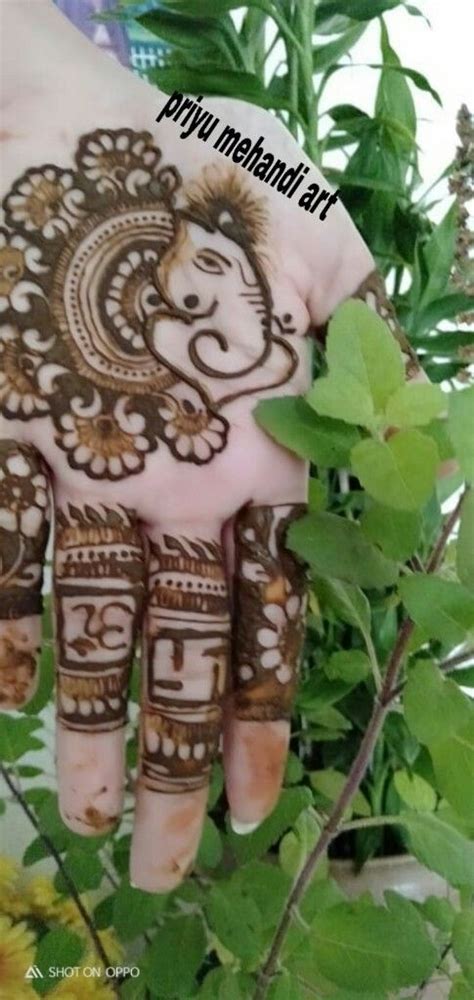 Ganesha Design Unique Mehndi Designs Engagement Mehndi Designs Mehndi Designs Book