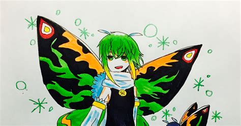怪獣擬人化 モスラ・玲奈グリーンモスラ 綺羅★のイラスト Pixiv