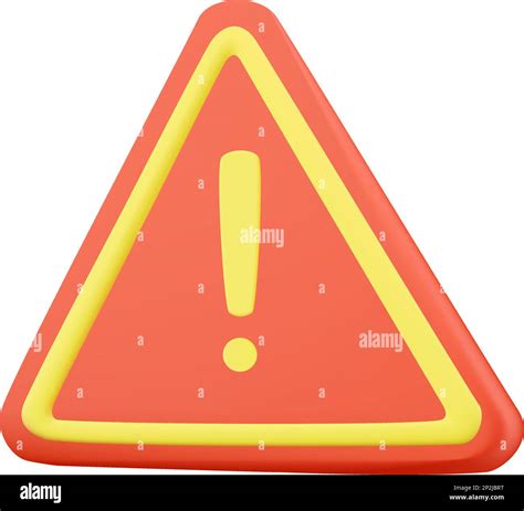 3d Road Sign Harmful Symbol Warning Sign Vector Illustration Stock