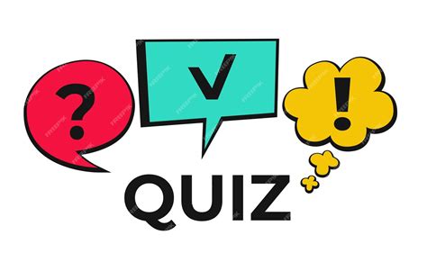 Premium Vector Quiz Logo In Comic Style Quiz Brainy Game Vector