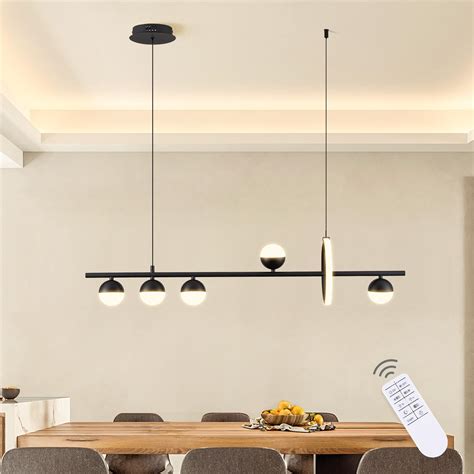 Oranoor Lámparas Led Modernas Para Comedor Iluminación Colgante De Cocina Regulable Sobre