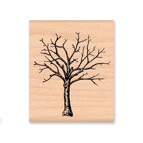 BARE TREE Rubber Stamp Bare Branches Fall Or Autumn Tree Lost
