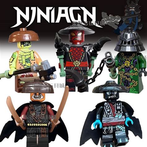 【壹號館】幻影忍者 兼容樂高幻影忍者反派扎克特庫爾諾克特羅克斯德里克斯積木人仔男 蝦皮購物