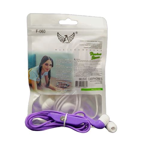 Jonh Variedades DROP Fone c microfone F 060 cores aleatórias Meu