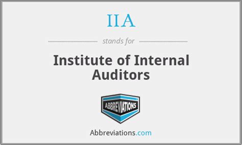 What Does IIA Stand For