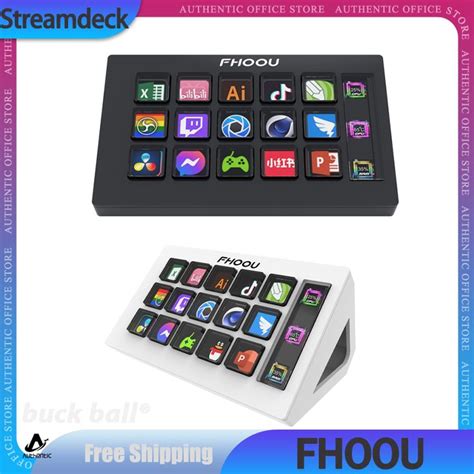 Streamdeck Visual Keyboard 15 Keys Lcd Button Stream Deck Live Content