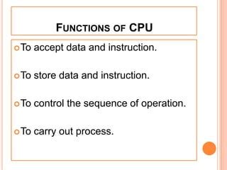 Module Parts Of Computer And Its Functions PDF