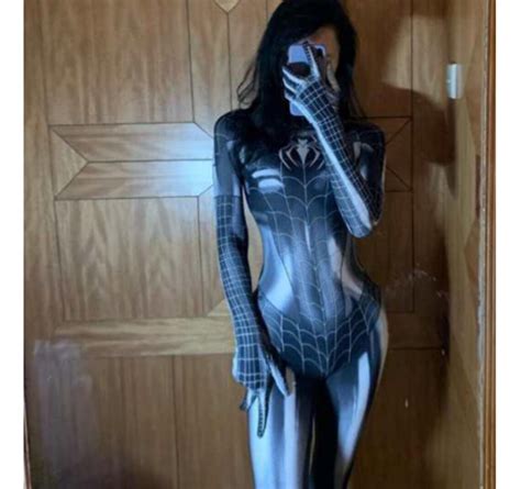 Spider Cosplay Sexy Zentai Suit Woman Jumpsuit Super Hero Etsy