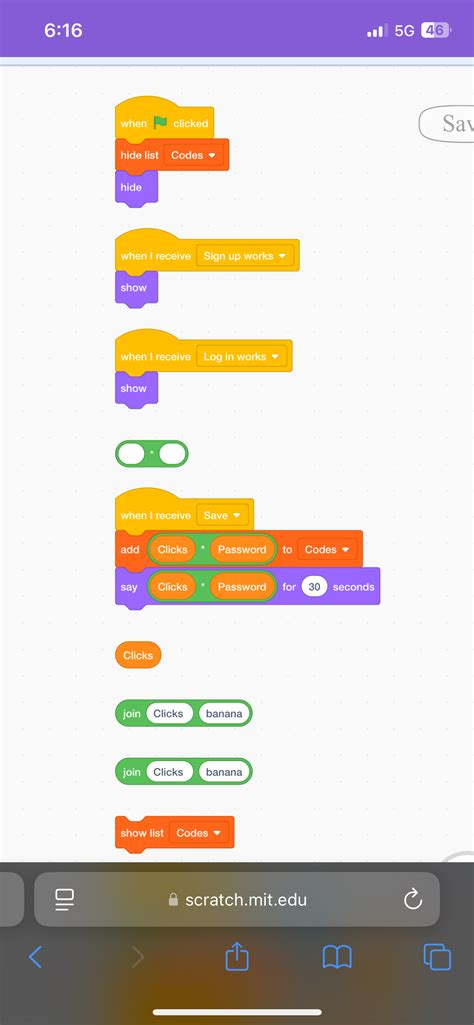 Mit Scratch Im Trying To Make A Saveload Feature In My Game But It Only Saves Locally