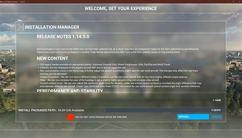 Cannot Install Installer Claims Not Enough Space Screenshot Attached Install Performance