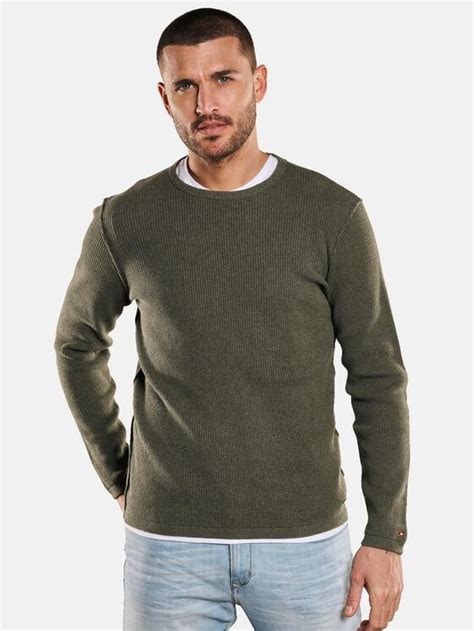 Herren Pullover Strukturiert In Oliv Kaufen 33264 Emilioadani
