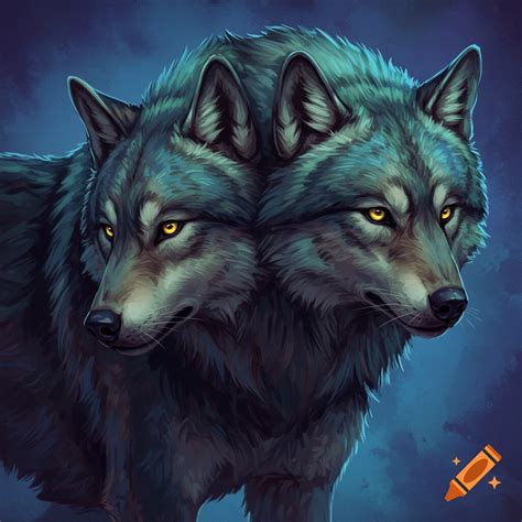 Two Headed Wolf On Craiyon