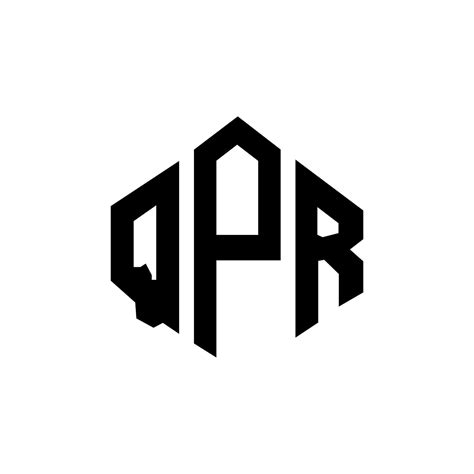 Qpr Letter Logo Design With Polygon Shape Qpr Polygon And Cube Shape Logo Design Qpr Hexagon