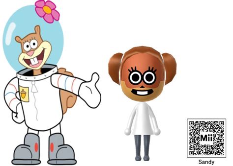 Nintendo Mii Sandy Cheeks By Supercaptainn On Deviantart