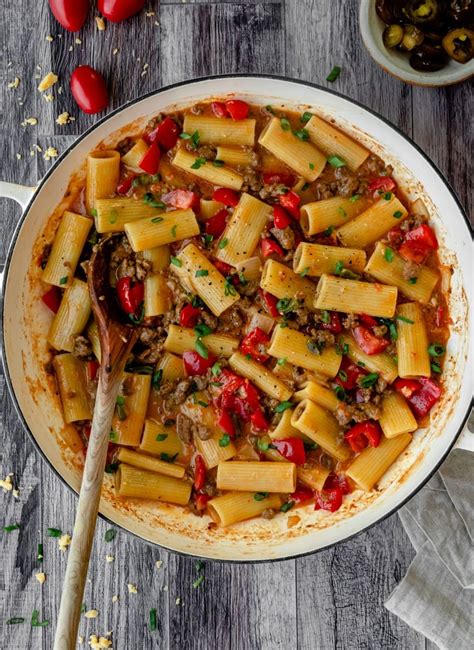 طريقة عمل تشيز برجر باستا One Pot Cheeseburger Pasta بنات حوا