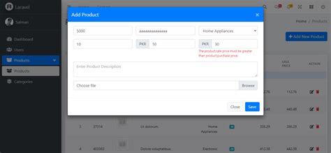 Solved Purchase And Sale Price Validation Not Working In Laravel