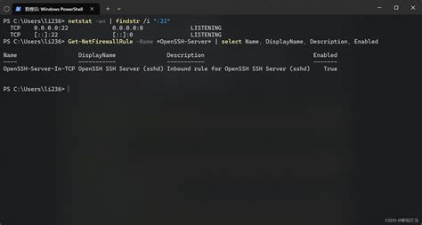 windows开启ssh服务 密钥登录 默认启用powershell powershell ssh csdn博客