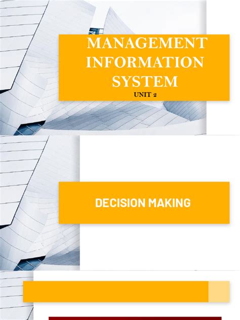 Mis Notesunit 2 Pdf Rationality Decision Making