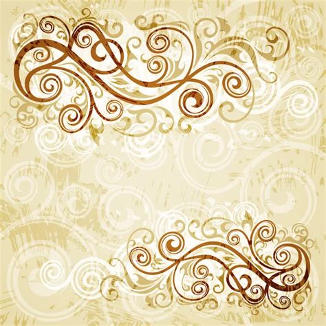 Floral Vintage Brown Background — Stock Vector © Antonovaolena 21245063