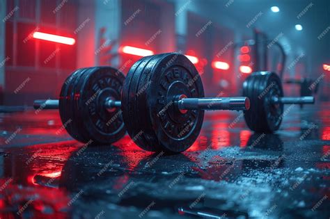 Focus Photo Closeup Bodybuilder Lifts Barbell Premium Ai Generated Image