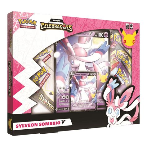 Box Coleção Especial Celebrações Sylveon Sombrio V Pokémon